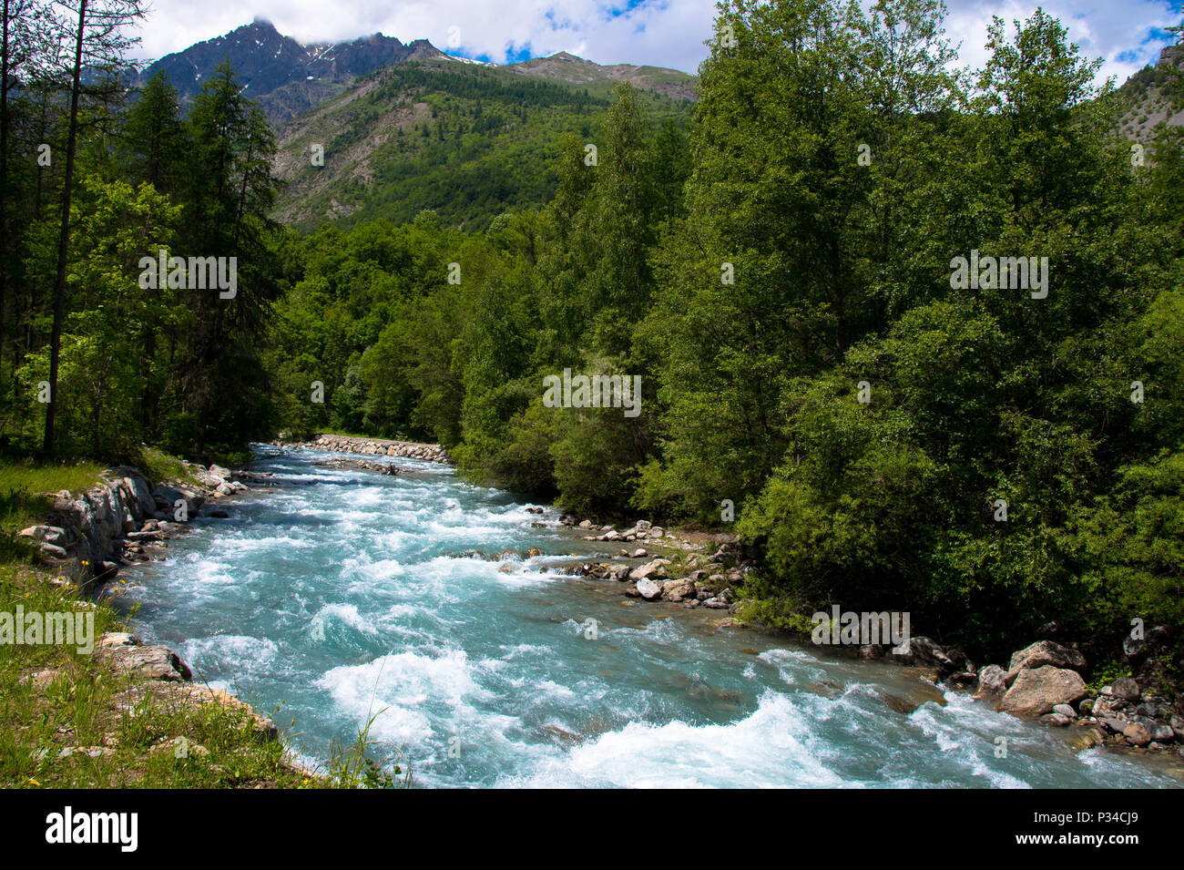 Alps waterfall france landscape hi-res stock photography and images - Alamy