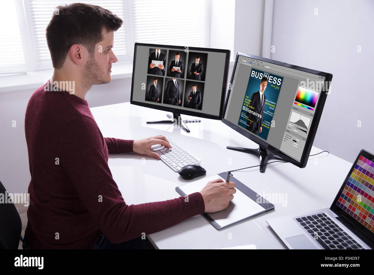 Pen making drawing hi-res stock photography and images - Alamy