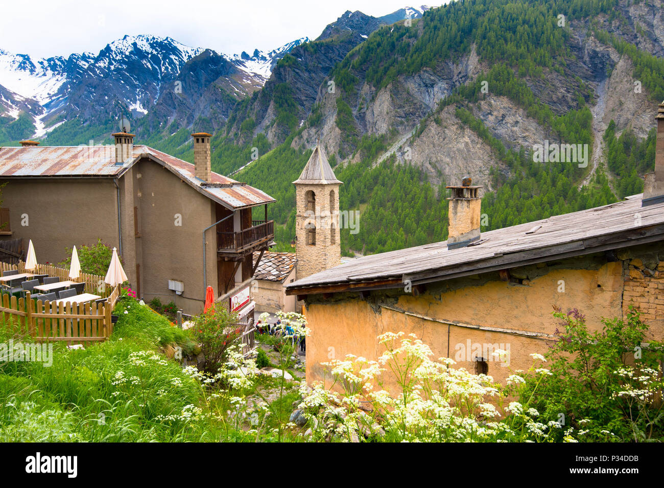 Saint Veran village in the French alps Stock Photo - Alamy