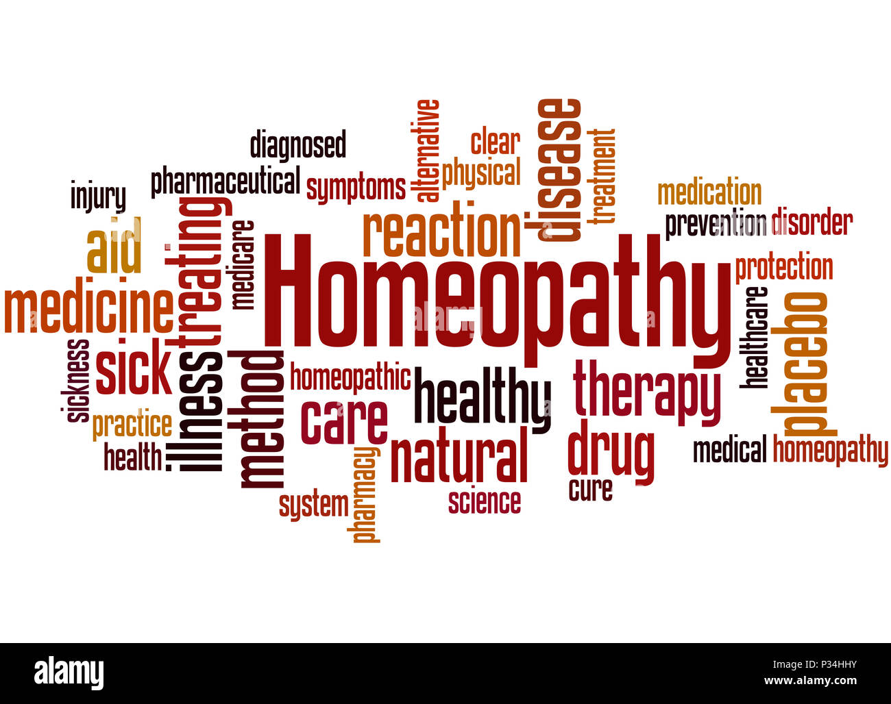 Homeopathy, word cloud concept on white background Stock Photo - Alamy