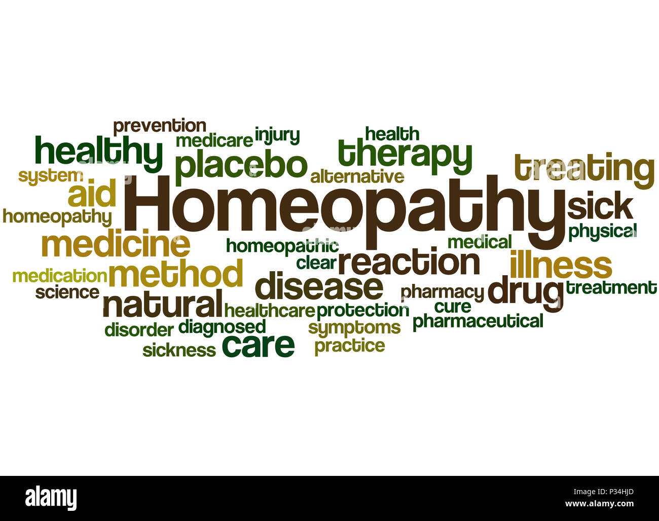 Homeopathy, word cloud concept on white background Stock Photo - Alamy