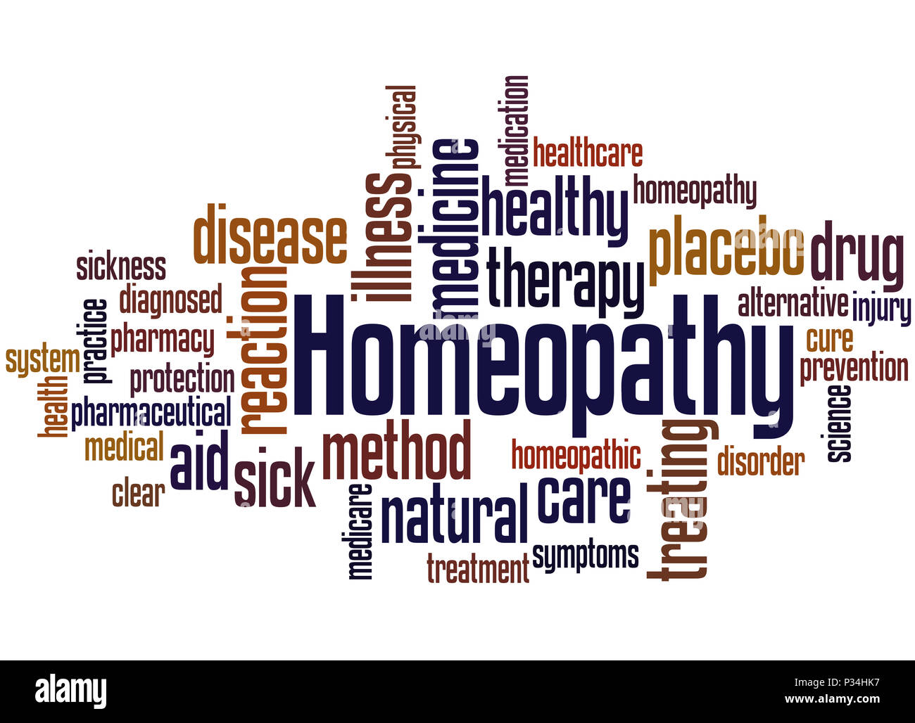 Homeopathy, word cloud concept on white background Stock Photo - Alamy
