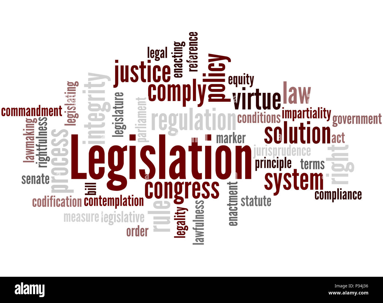 Legislation, word cloud concept on white background Stock Photo - Alamy