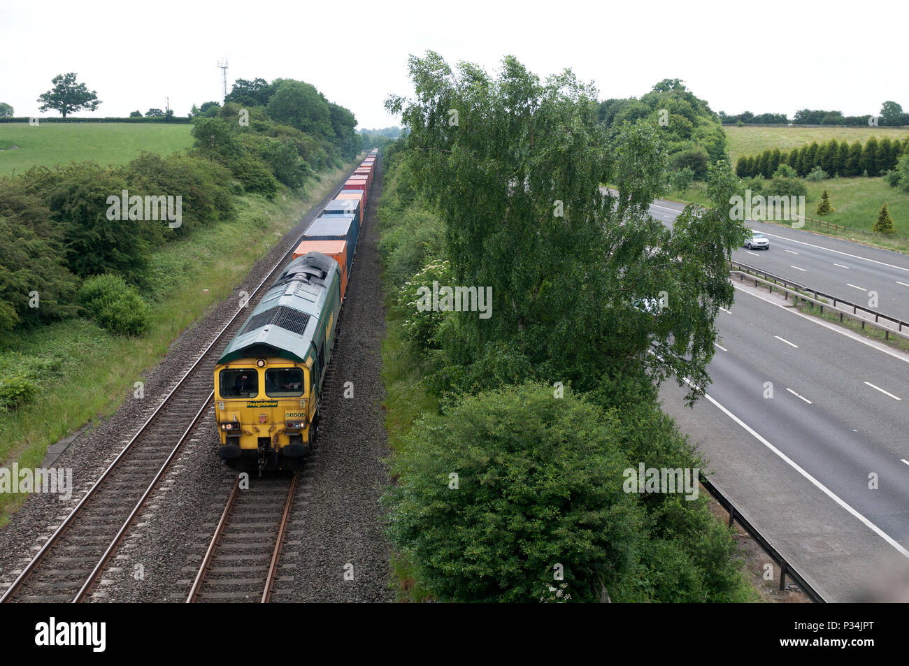 Motorway and train track hi-res stock photography and images - Alamy