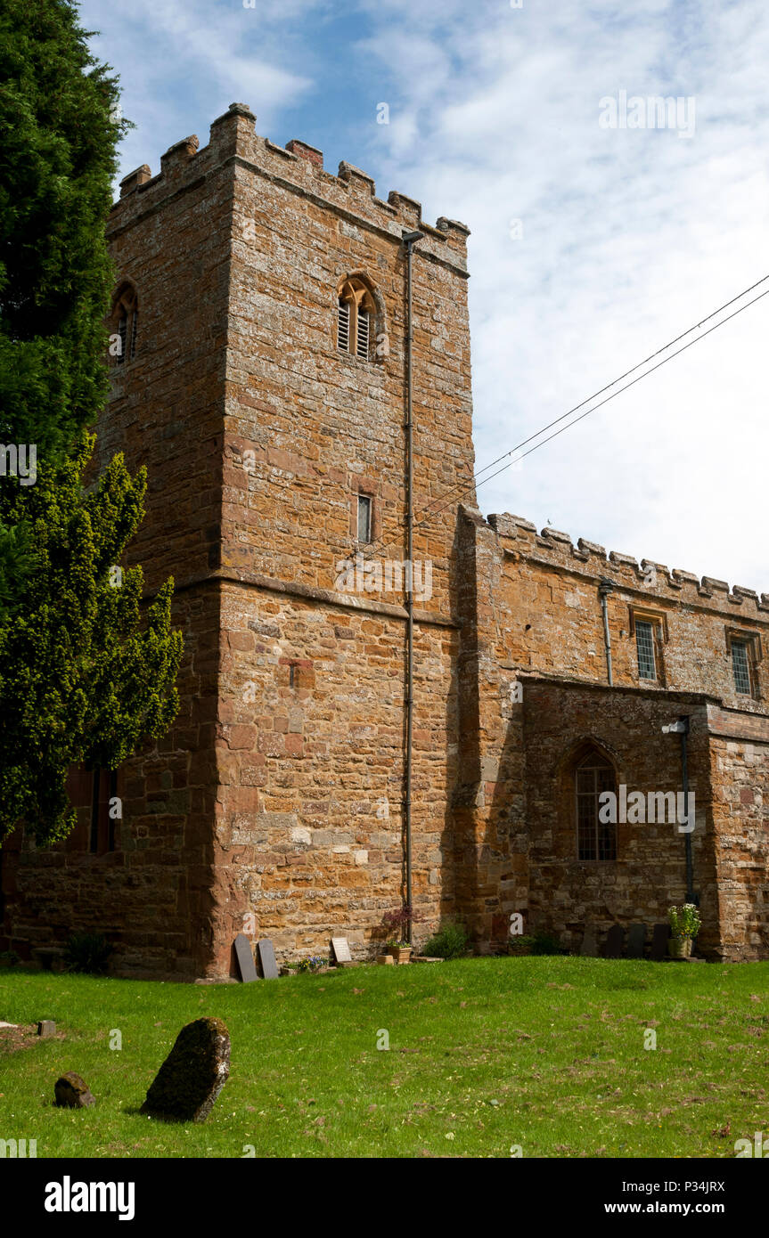 All Saints Church, Lilbourne, Northamptonshire, England, UK Stock Photo ...