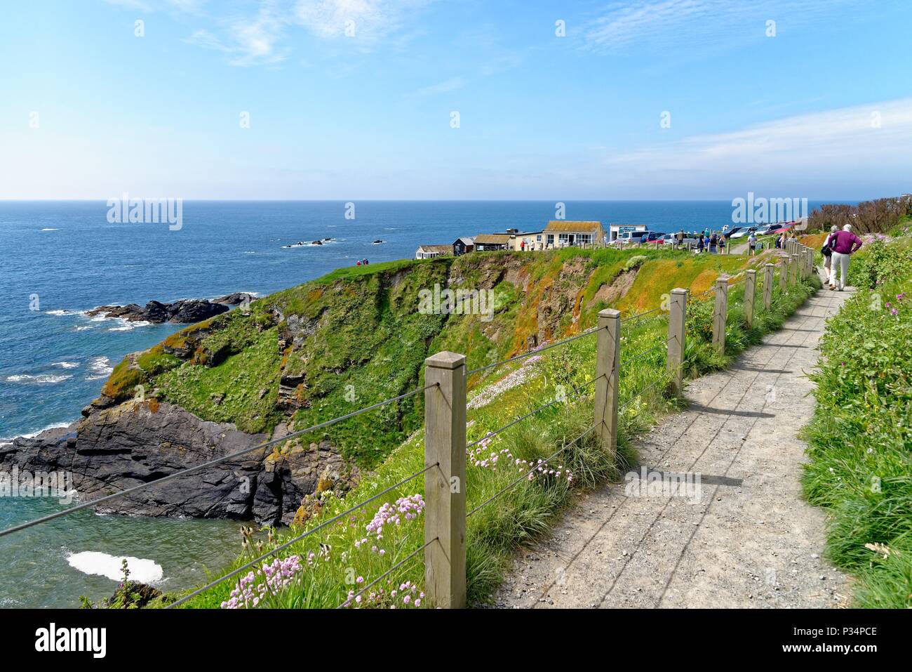 The Lizard peninsula, England's most southerly point,on a summers day ...
