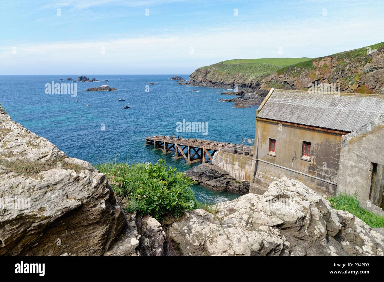 The Lizard peninsula, England's most southerly point,on a summers day ...