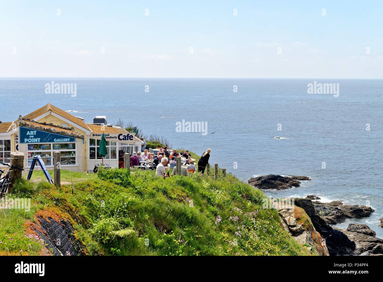 The Lizard peninsula, England's most southerly point,on a summers day ...