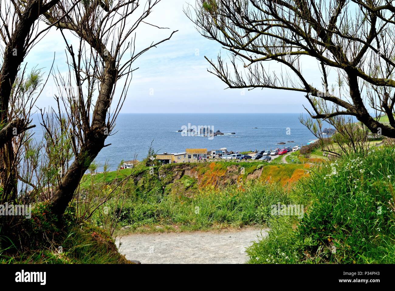The Lizard peninsula, England's most southerly point,on a summers day ...