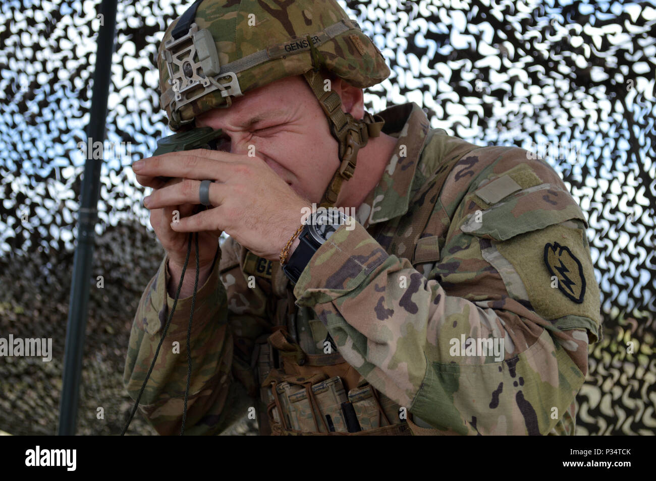 Sgt. Cody Gensler, an infantryman assigned to 1st Battalion, 27th Infantry Regiment, 2nd Brigade ...