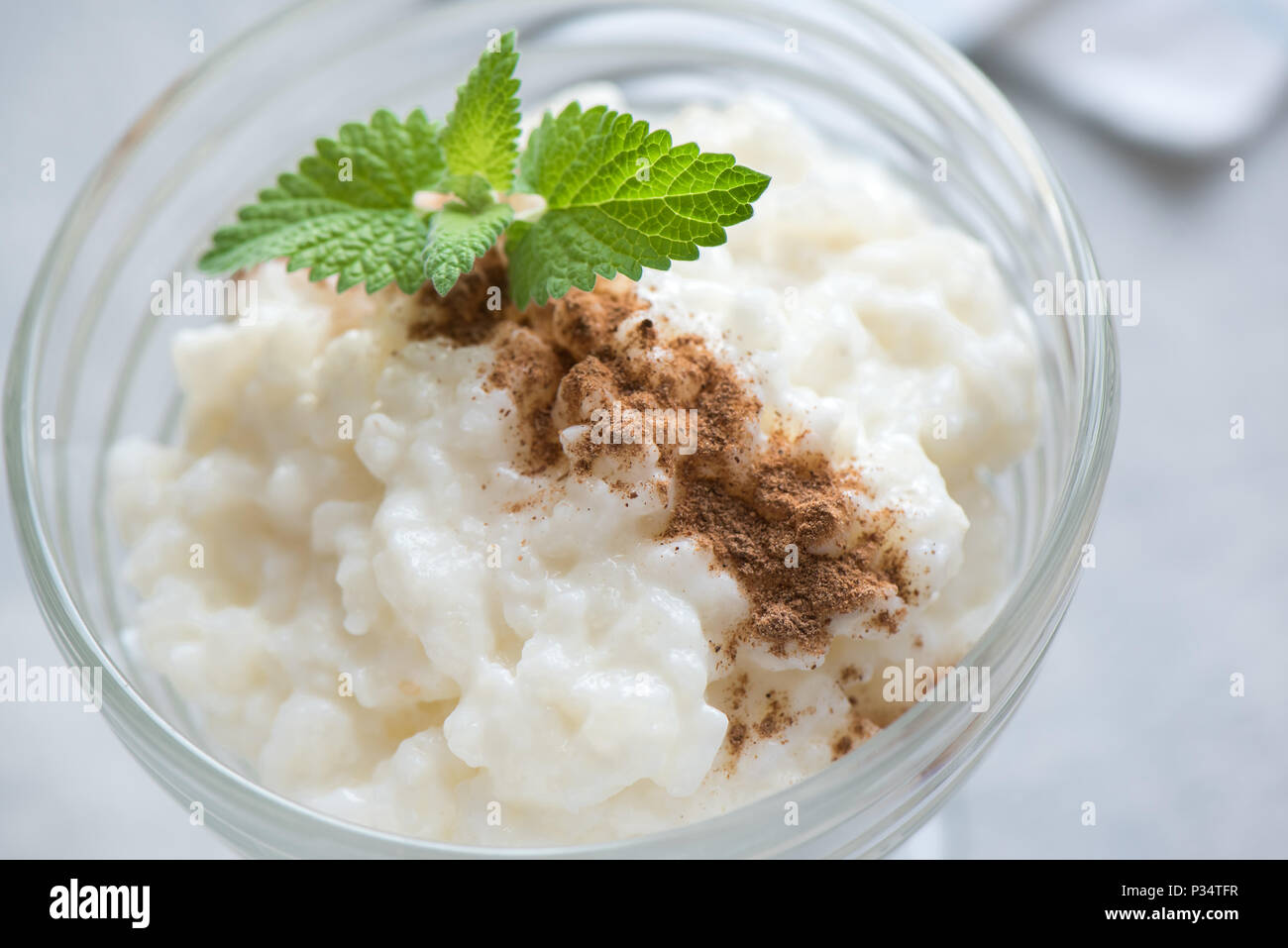 Rice Pudding with Cinnamon and Nutmeg. Healthy traditional homemade ...