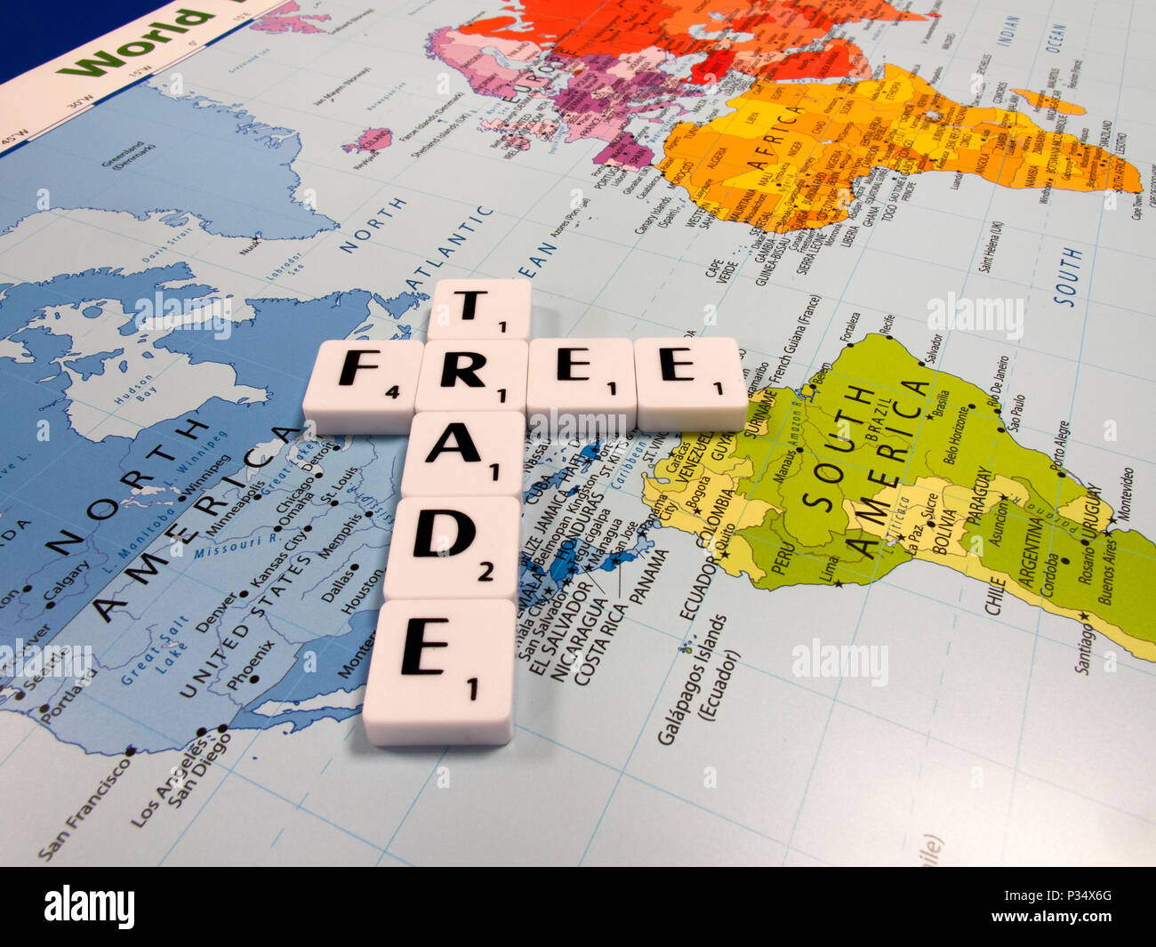 Tariffs world map hi-res stock photography and images - Alamy