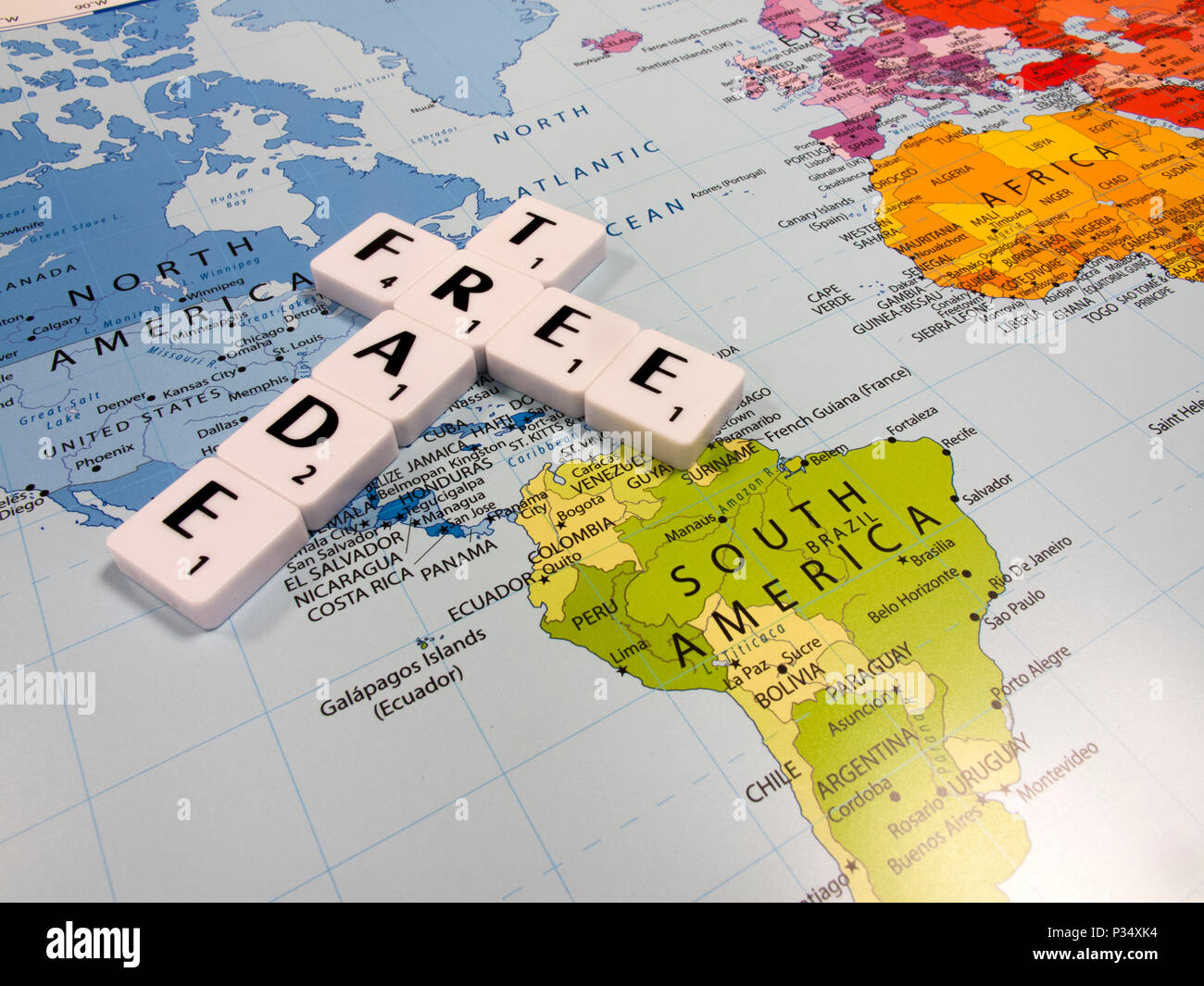 Tariffs world map hi-res stock photography and images - Alamy