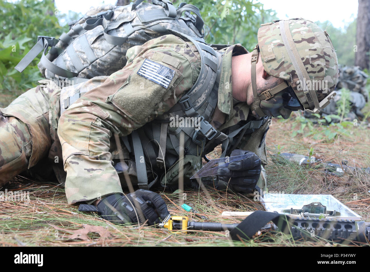U.S. Army Reserve Spc. John Mundey, a bridge crewmember from Berkeley ...
