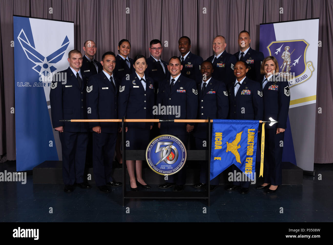 NCO academy class 18-5 E flight at the Chief Master Sergeant Paul H ...