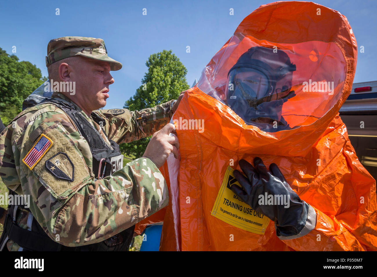 U.S. Army emergency medical technician Sgt. 1st Class Anthony C ...