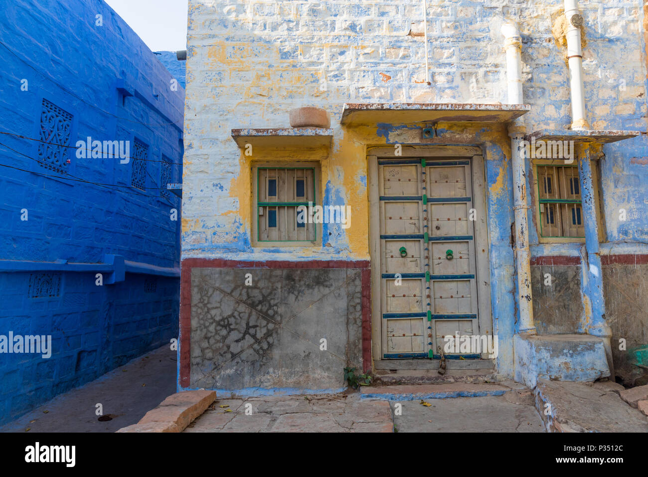 Jodhpur, the blue city in Rajasthan, India, a famous touristic location ...
