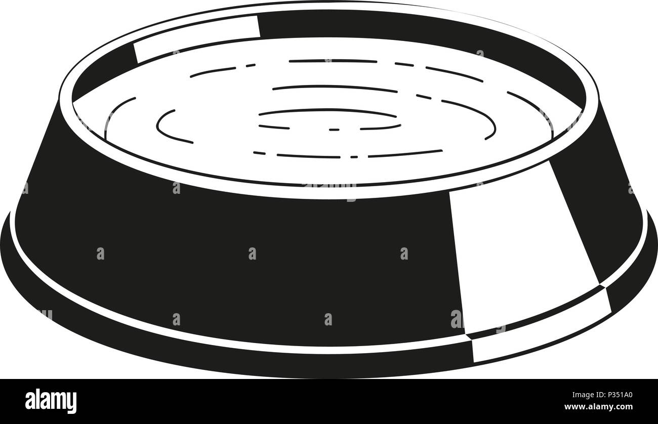 Bowl of water side on Stock Vector Images - Alamy