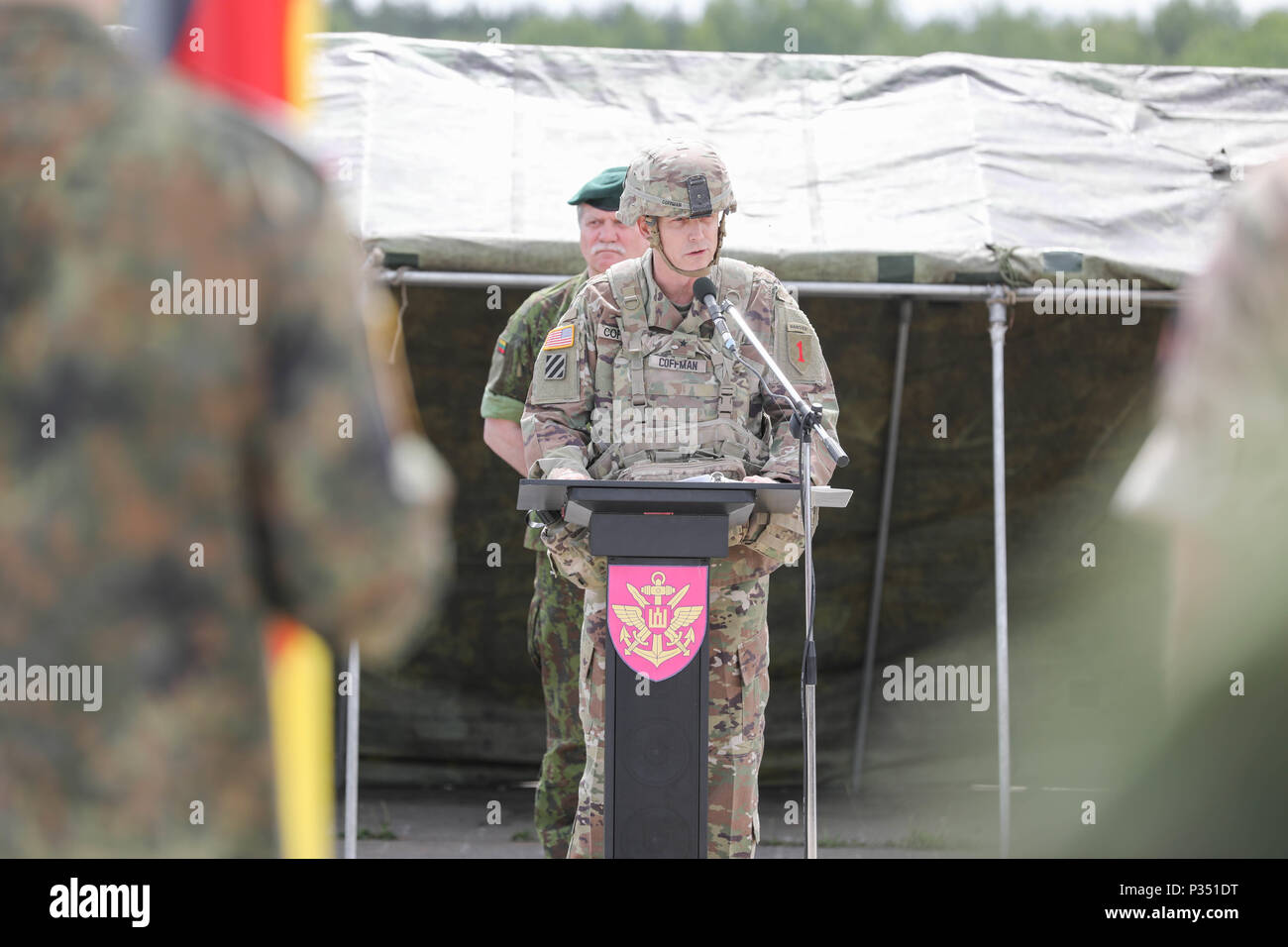 Brig. Gen. Richard R. Coffman, deputy commanding general, 1st Infantry ...