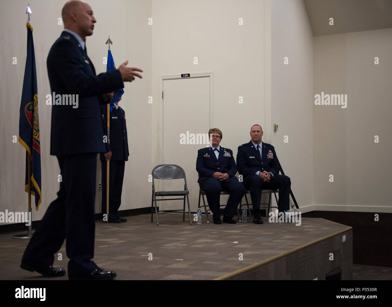 Col. Stephanie Sheppard, the outgoing 124th Mission Support Group ...