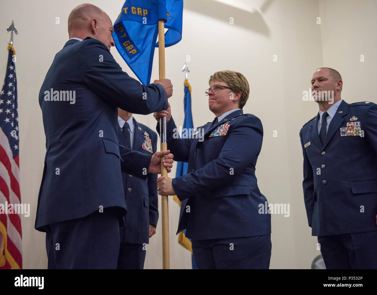 Col. Stephanie Sheppard, the outgoing 124th Mission Support Group ...