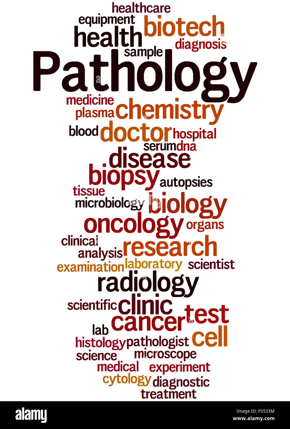 Pathology, word cloud concept on white background Stock Photo - Alamy