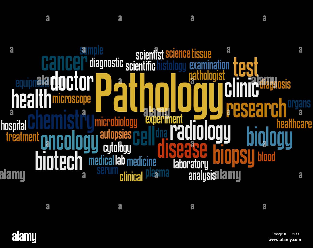 Pathology word cloud concept hi-res stock photography and images - Alamy
