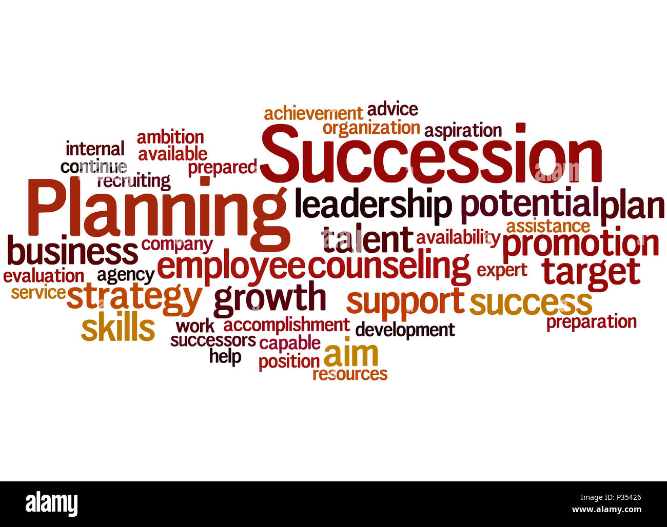 Succession Planning, word cloud concept on white background Stock Photo ...
