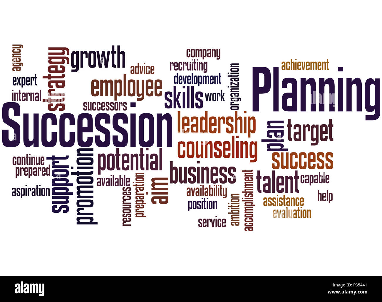 Succession Planning, word cloud concept on white background Stock Photo ...