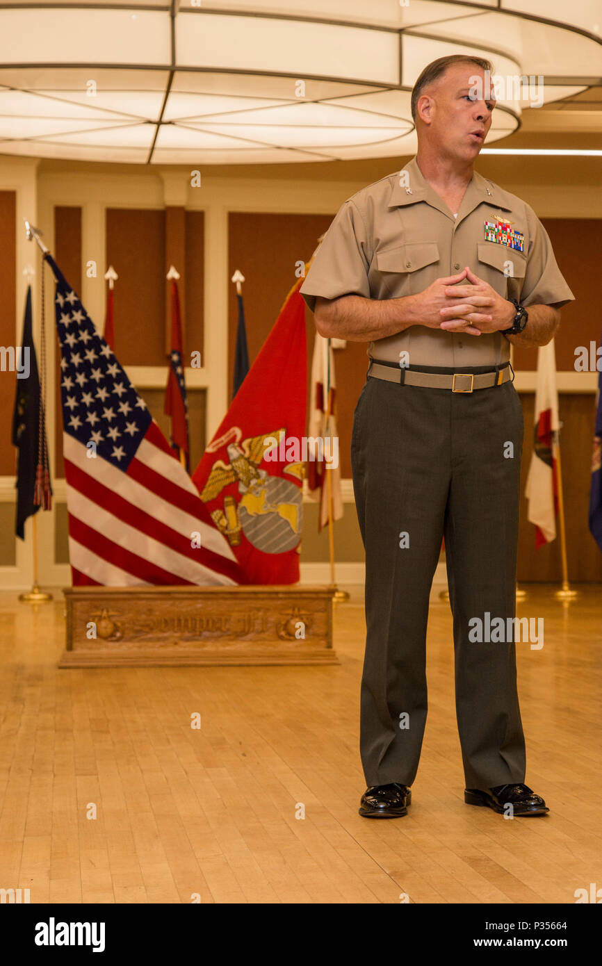 U.S. Marine Corps Col. Chandler P. Seagraves, commanding officer ...