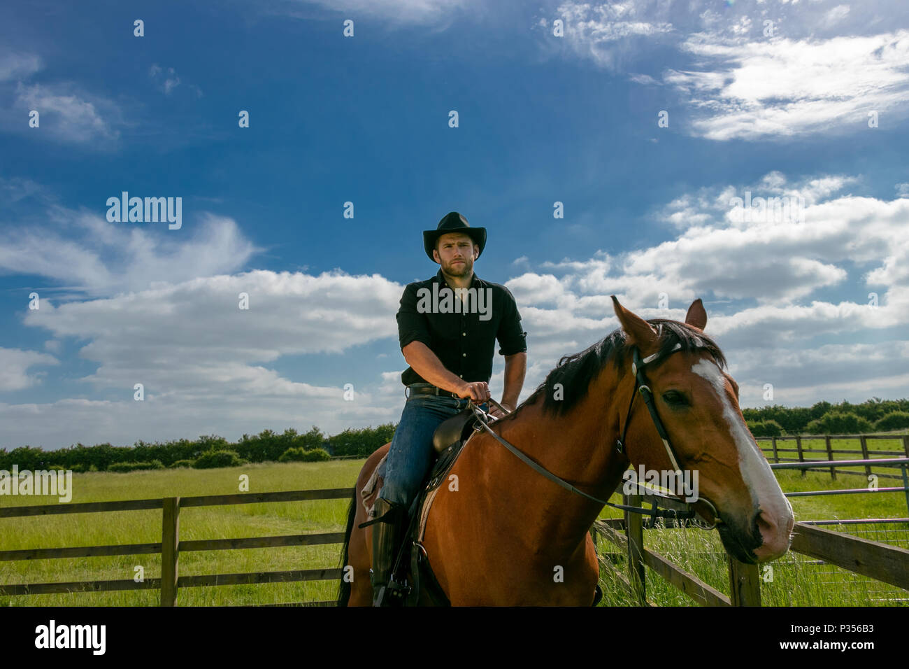 Good Looking Hunky Cowboy High Resolution Stock Photography and Images ...