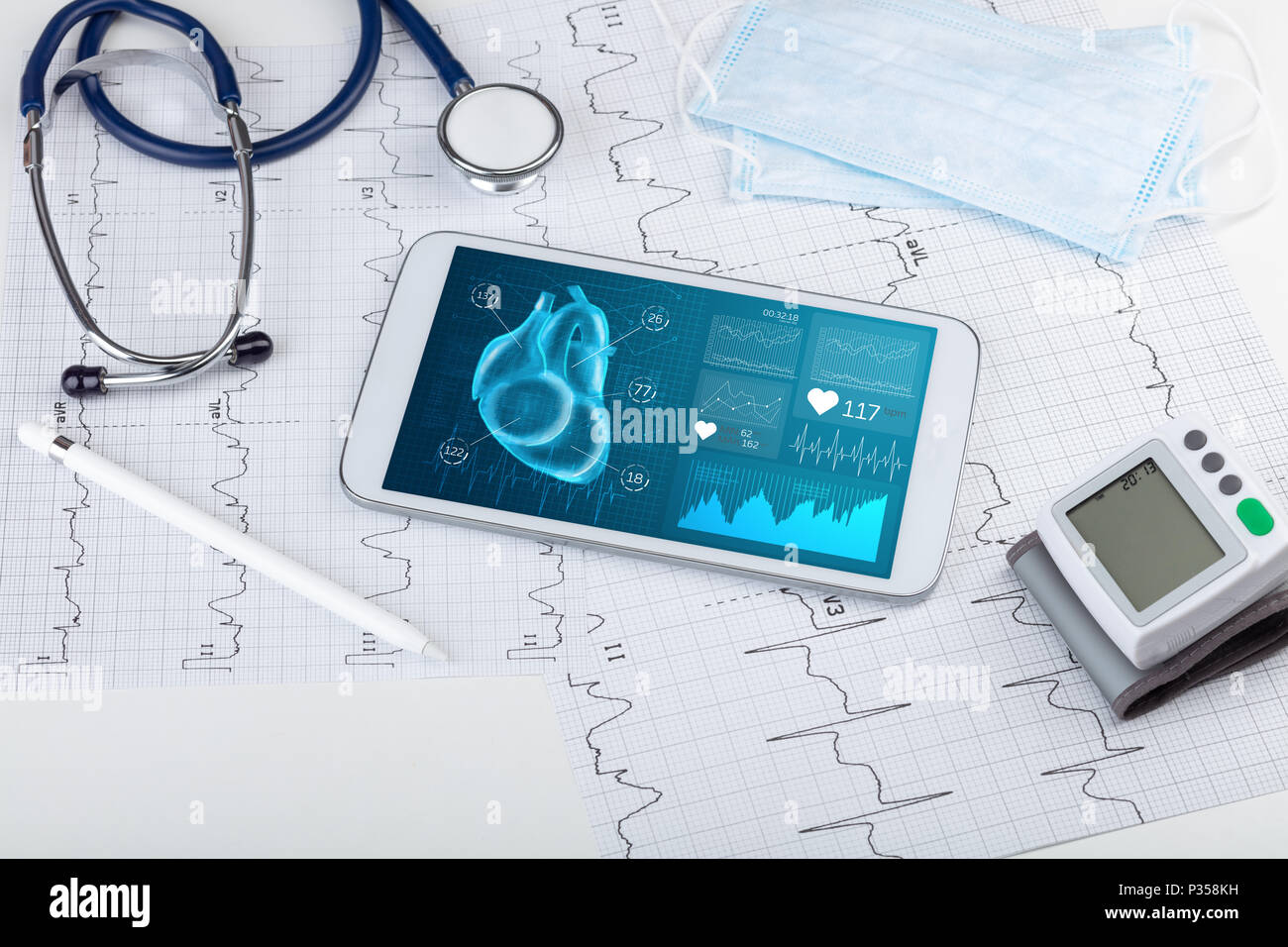 Close up of modern medical diagnostics concept Stock Photo - Alamy