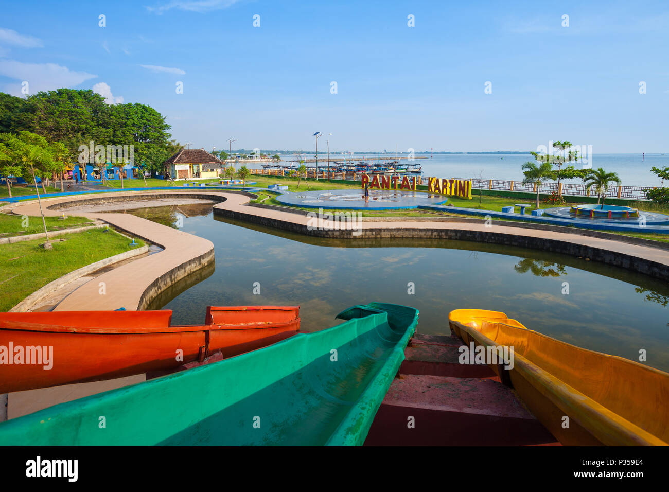 Pantai Kartini (Beach) waterfront, Jepara, Indonesia Stock Photo - Alamy
