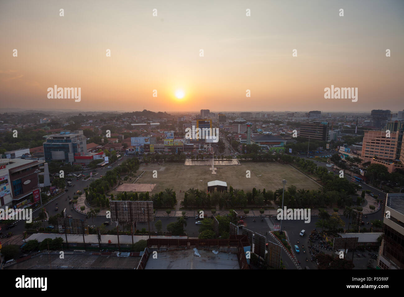 View of Simpang Lima square, Semarang, Indonesia Stock Photo - Alamy