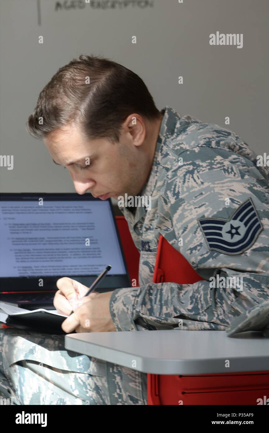 U. S. Air Force Tech. Sgt. Jason G. Scott, assigned to the 835th Cyber ...