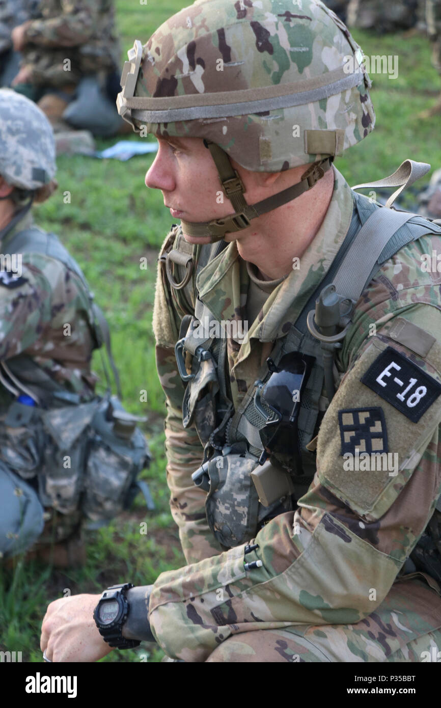 U.S. Army Reserve Spc. John Mundey, a bridge crewmember from Berkeley ...