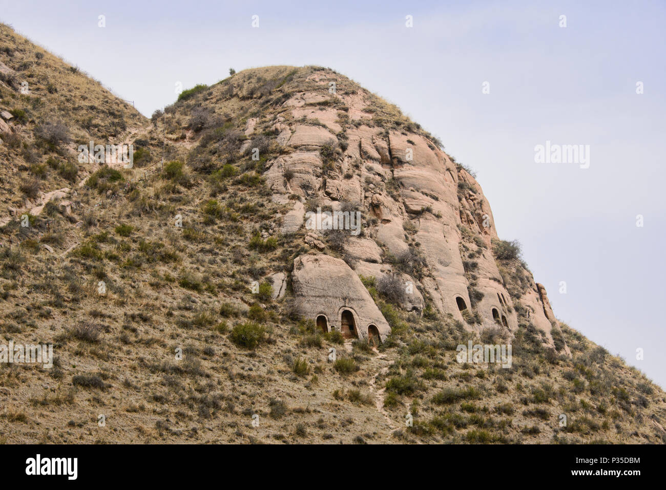 The Mati Si Temples in the Cliff, Zhangye, Gansu, China Stock Photo - Alamy