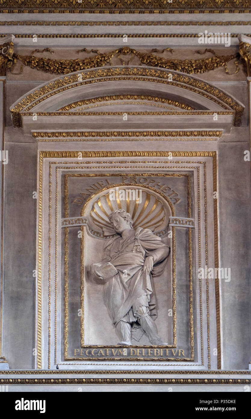 Daniel the Prophet, statue in Mantua Cathedral dedicated to Saint Peter ...