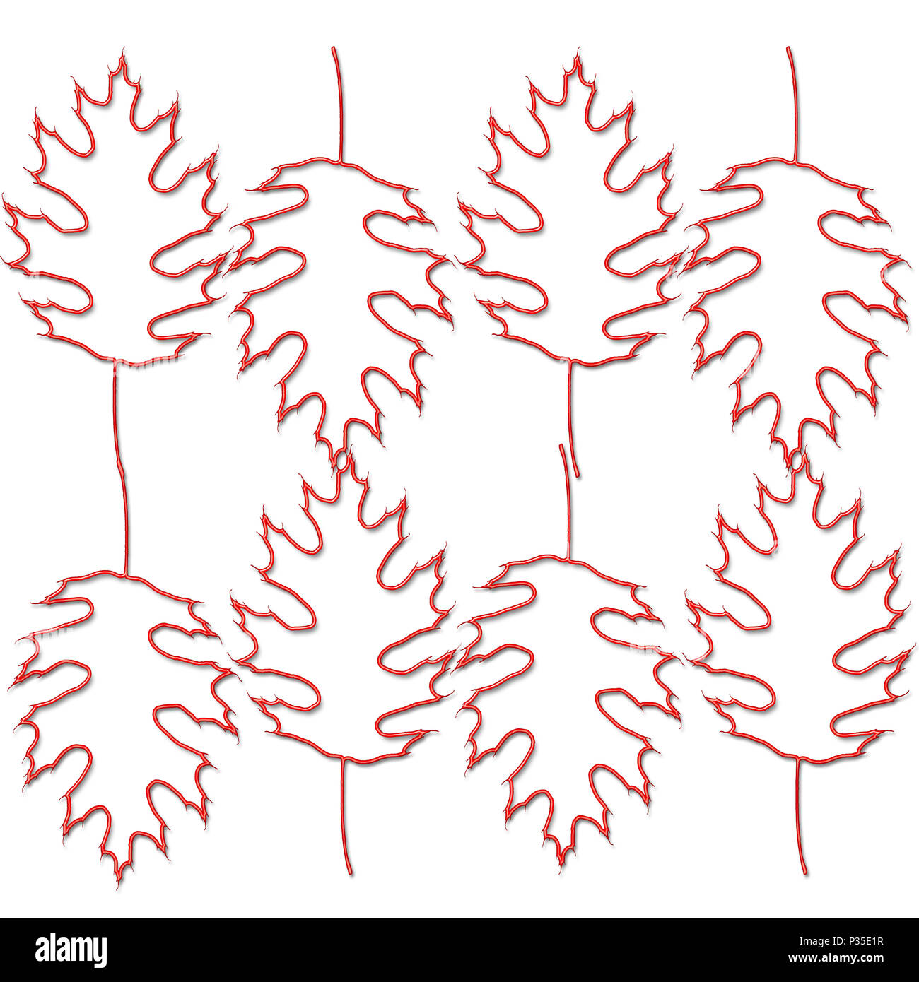 Oak leaf pattern hi-res stock photography and images - Alamy