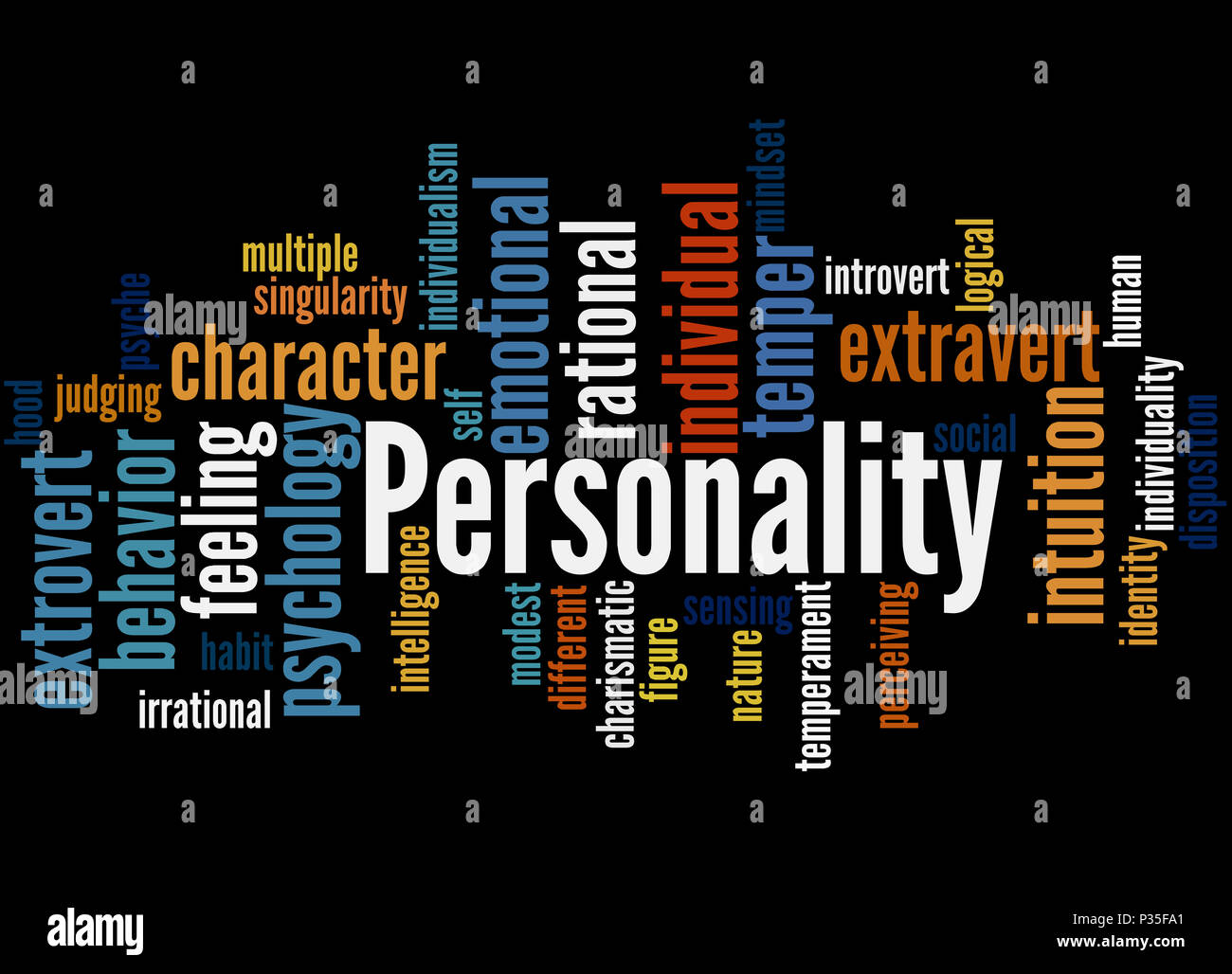 Personality Word Cloud Concept High Resolution Stock Photography and ...