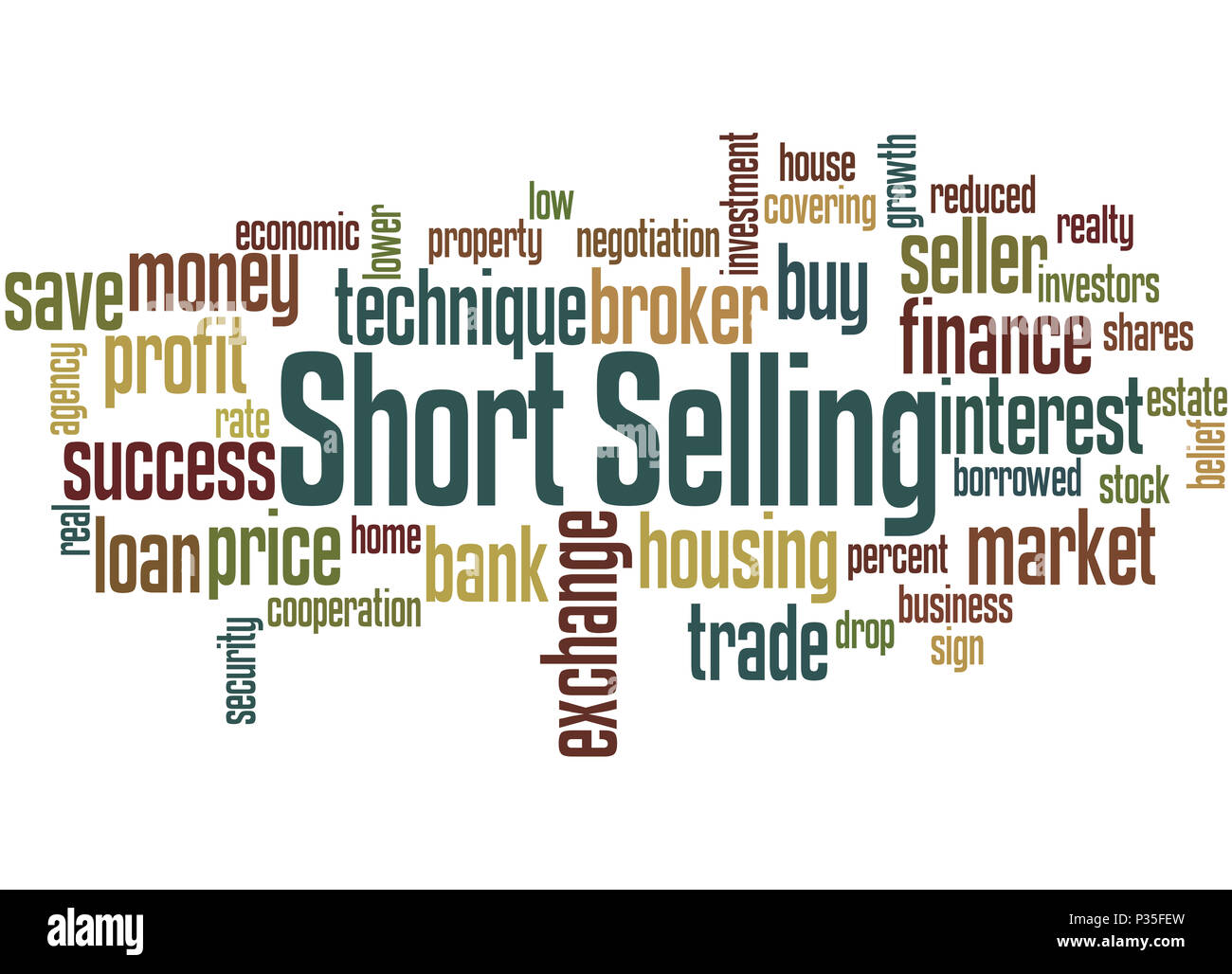 Short Selling, word cloud concept on white background Stock Photo - Alamy