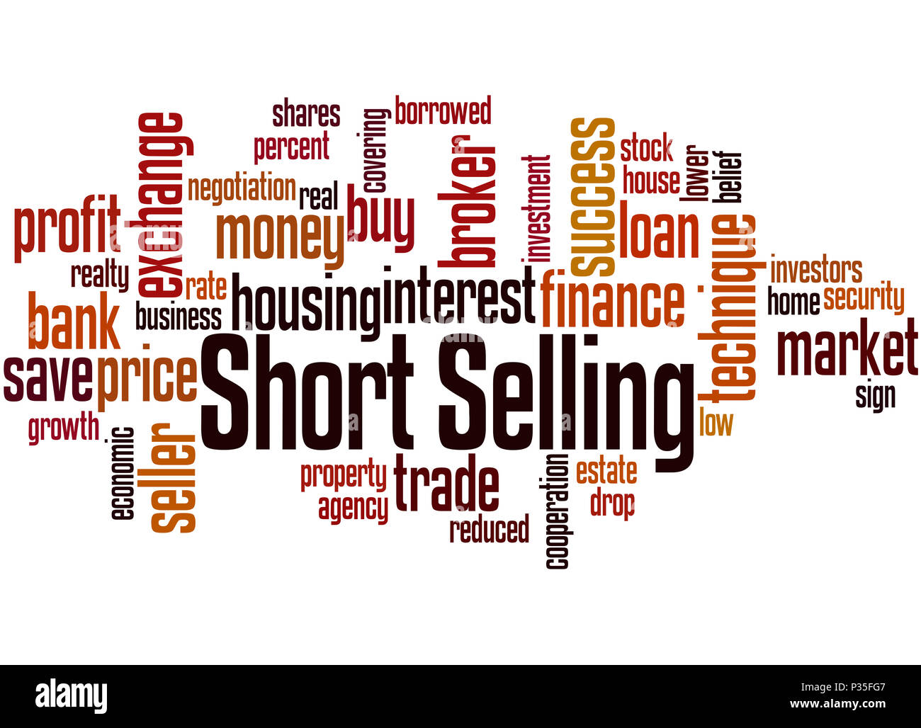 Short Selling, word cloud concept on white background Stock Photo - Alamy