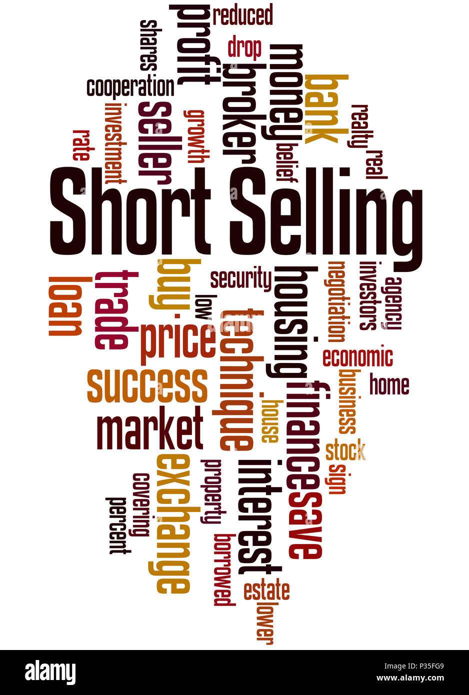 Short Selling, word cloud concept on white background Stock Photo - Alamy