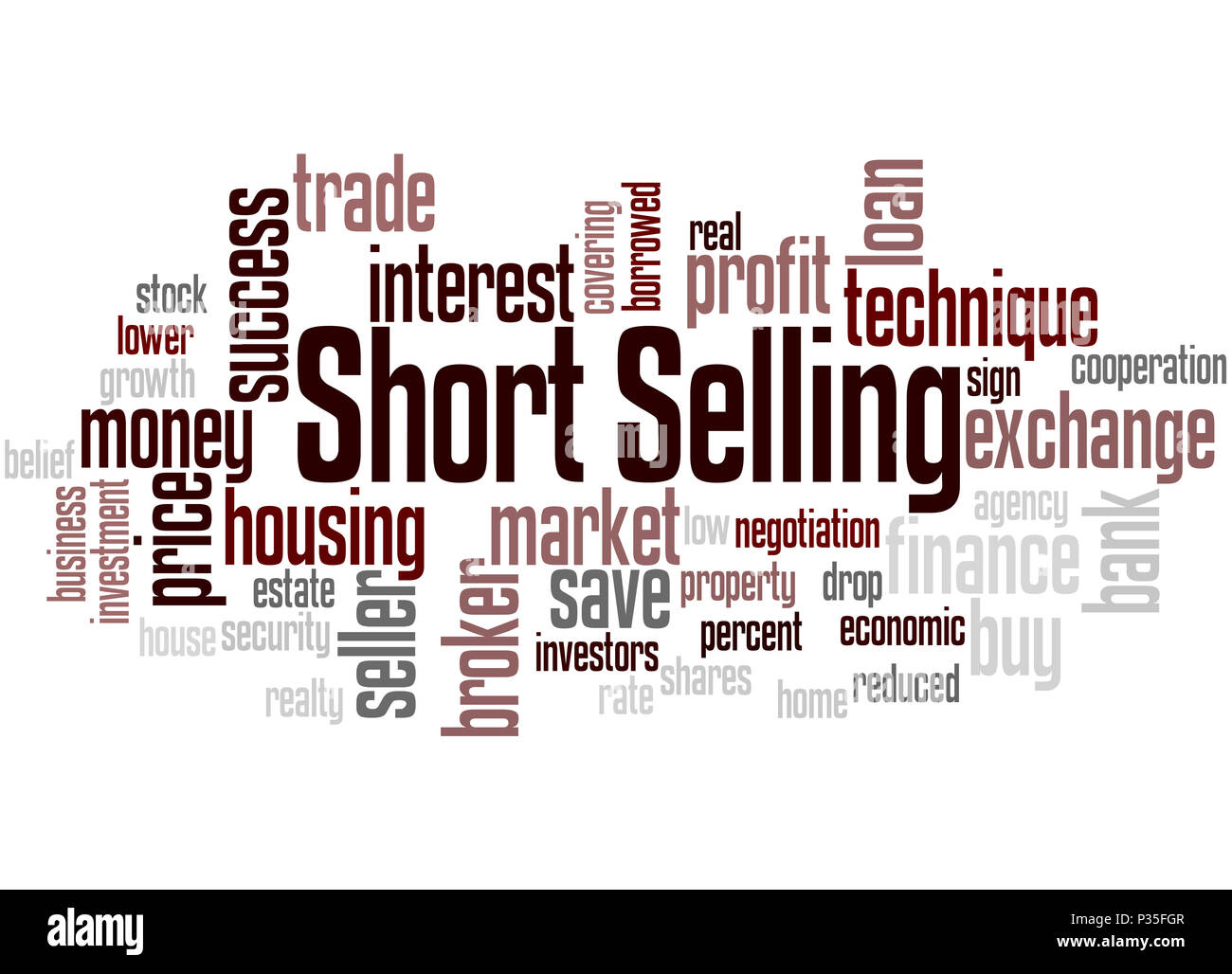 Short Selling, word cloud concept on white background Stock Photo - Alamy