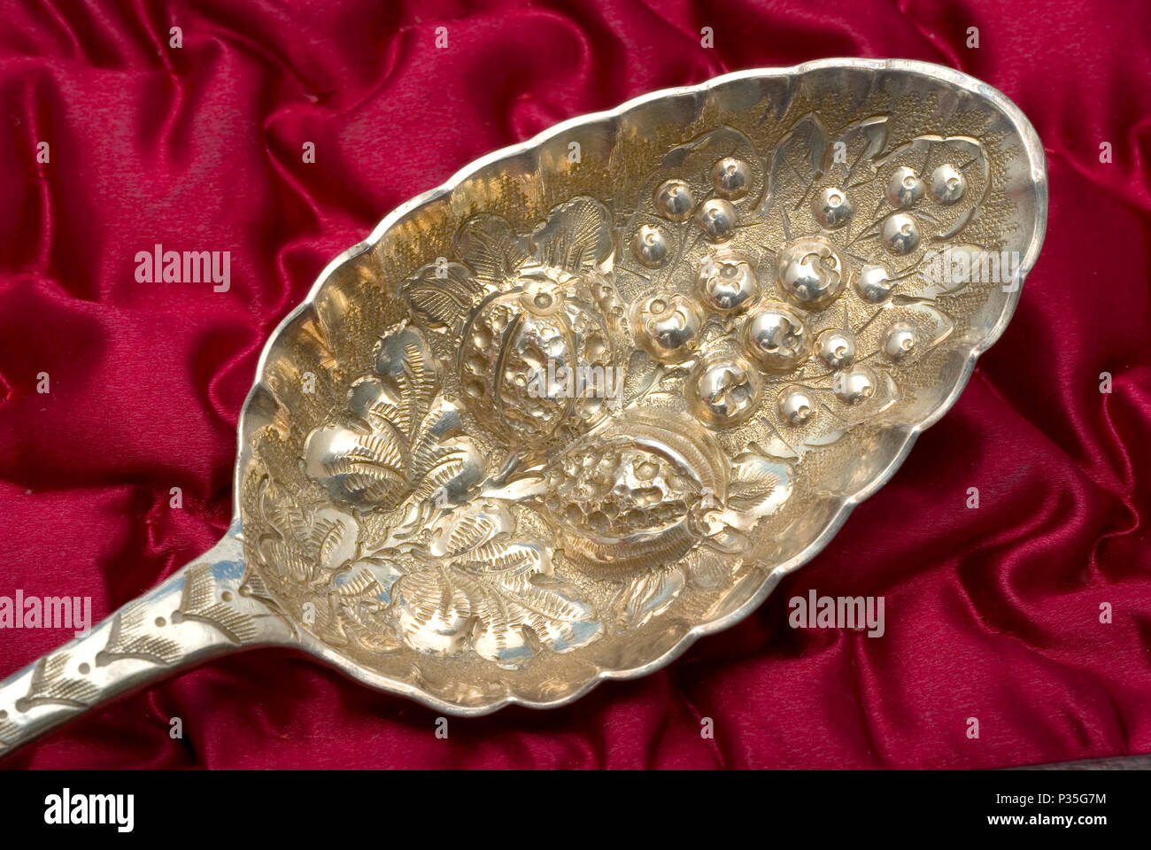 Victorian Berry Spoon Stock Photo - Alamy