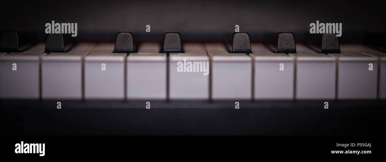 piano keys close-up, musical instrument, beautiful background Stock ...