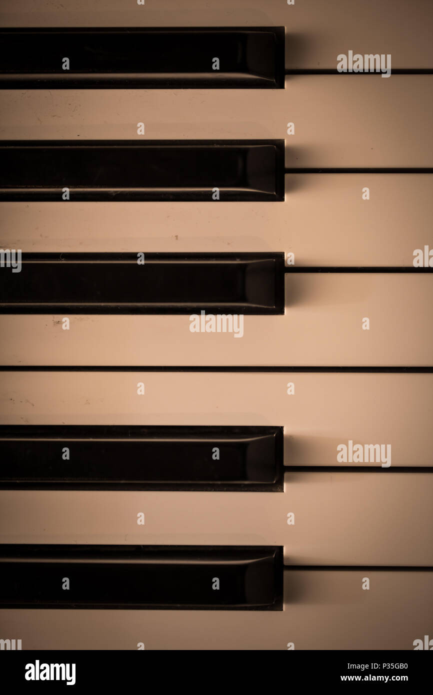 piano keys close-up, musical instrument, beautiful background Stock ...