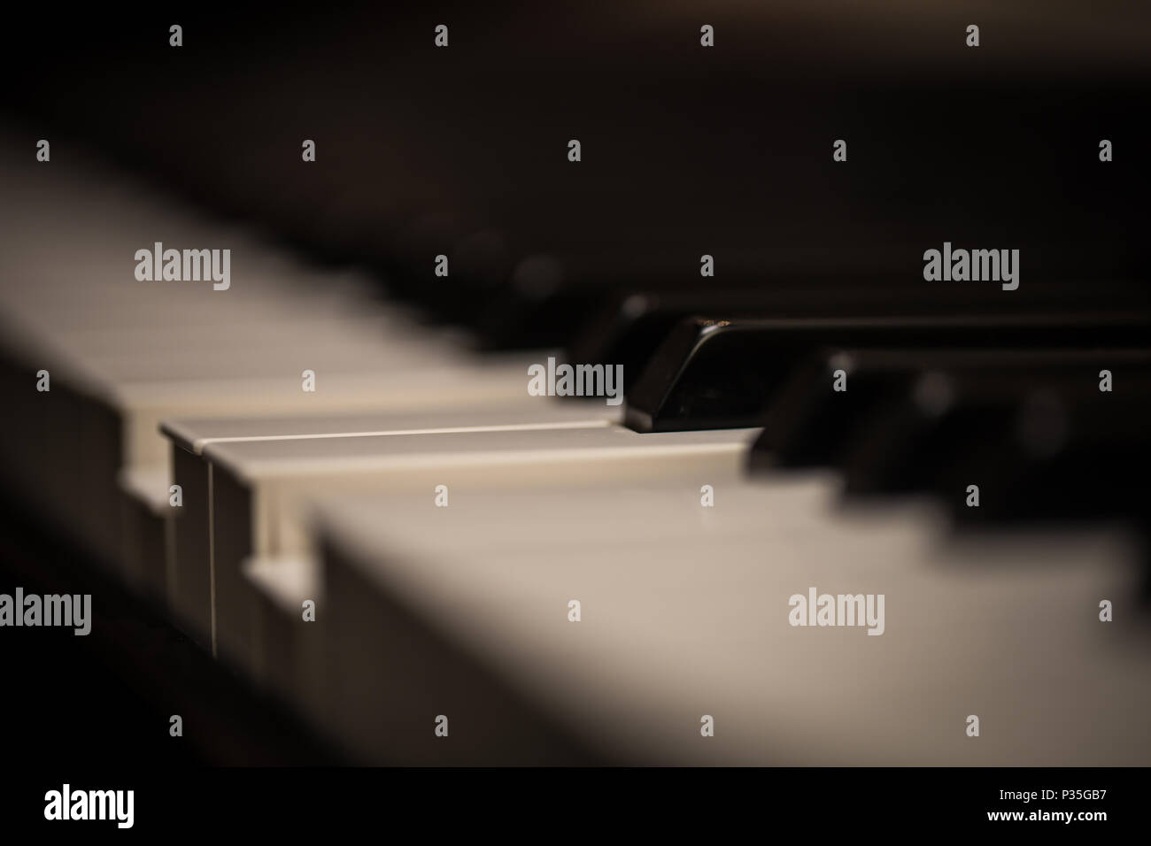 piano keys close-up, musical instrument, beautiful background Stock ...