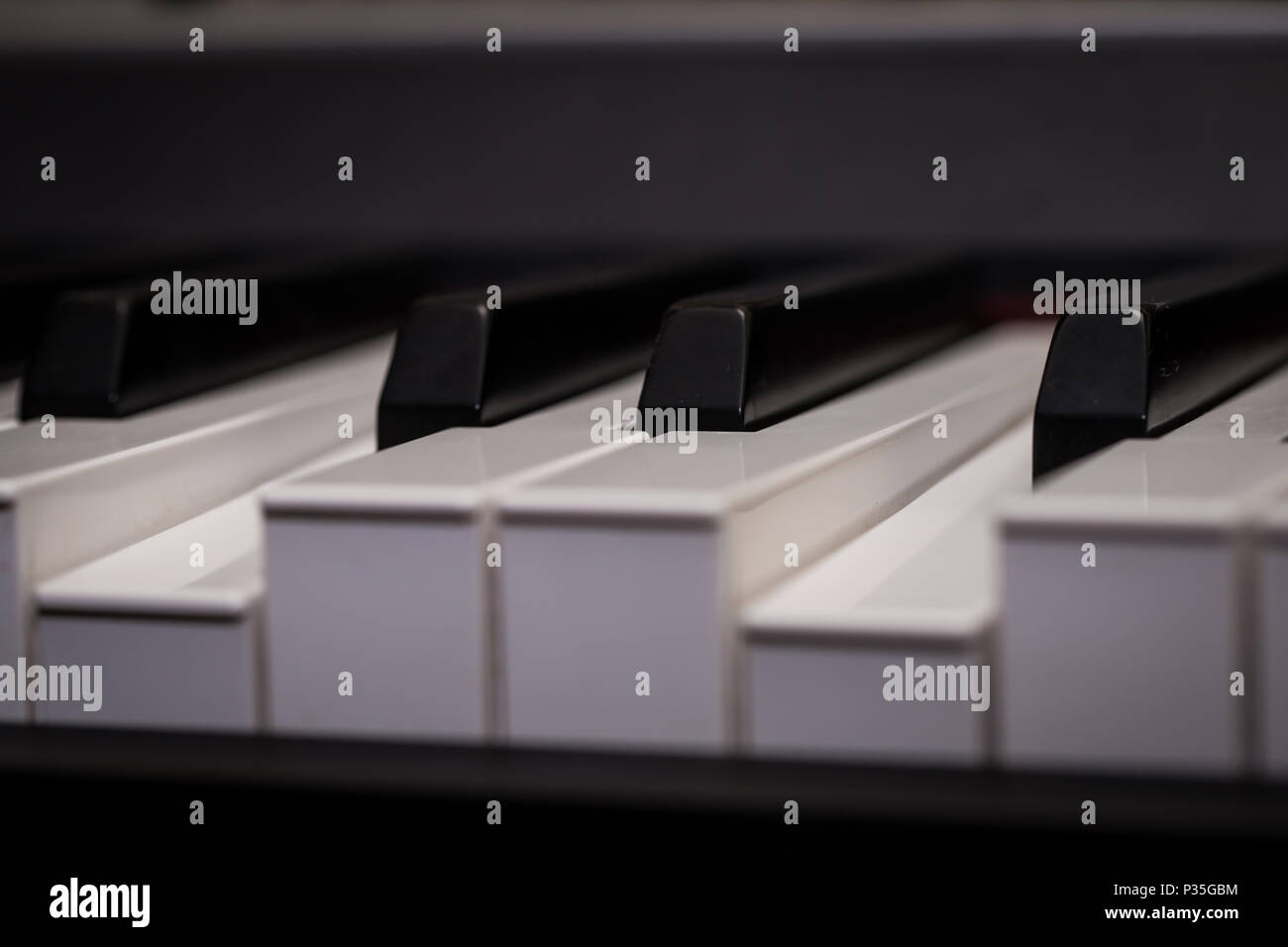 piano keys close-up, musical instrument, beautiful background Stock ...