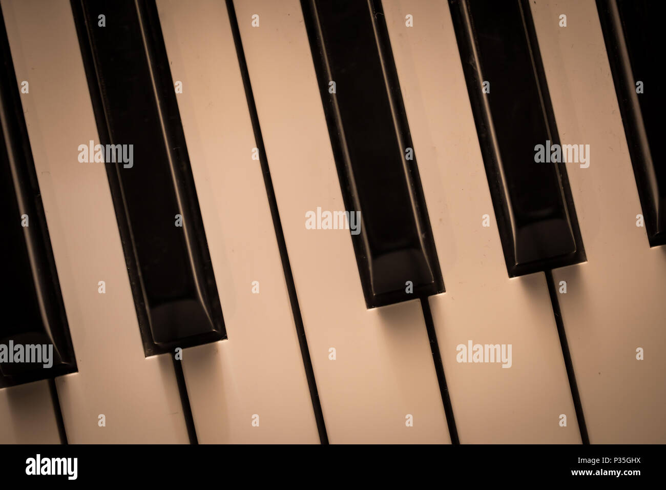 piano keys close-up, musical instrument, beautiful background Stock ...